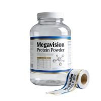 China Custom Waterproof White Labels Healthcare Sports Weight Management Product Packaging Label Plastic Bottle Labels for sale