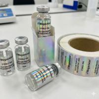 China Customized ROHS Compliant Waterproof Packaging Label Permanent Adhesive Durable Laboratory Peptide Vial Bottle Label Stickers for sale
