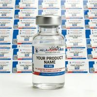 China Custom Sticker Label 10ml Vial Labels Vaccine Health Care Lab White BOPP Material Glossy Medical Industry Product Label for sale