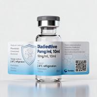 China Custom Spot UV Waterproof 5ml 10ml Vial Peptide Labels Roll Glossy Vinyl Paper Stickers Packaging Label for Vial Glass Bottle for sale