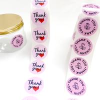 China Factory Wholesale Customized Printed Personalized Adhesive Roll Holographic Vinyl Thank You Cup Sticker Label for sale