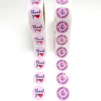 China Factory Wholesale Customized Printed Personalized Adhesive Roll Holographic Vinyl Thank You Cup Sticker Label for sale