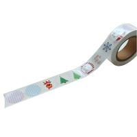 China Customized Size Christmas Gift Stickers Labels Round Adhesive Seal Packaging Labels Sticker for Xmas New Year Party Gifts Decor for sale