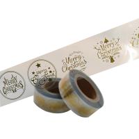China Custom Clear Christmas Gift Labels Stickers Round Transparent Sticker Self-Adhesive Cup Food Labels for sale