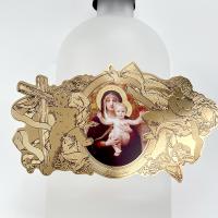 China Custom Private Gold Hot Stamping Embossed Logo Candle Jar Sticker Labels Waterproof Perfume Bottle Labels Sticker for sale