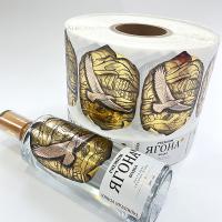 China Custom Premium Texture Embossed Logo Vinyl Wine Sticker Labels Waterproof Alcohol Bottle Whisky  Labels Sticker Packaging for sale