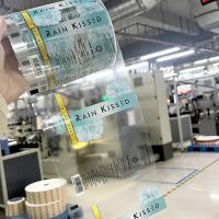 China Custom Intensive Printing logo Perfume Bottle clear Sticker Label Essential Perfume Bottle with Glass Transparent Sticker Label for sale