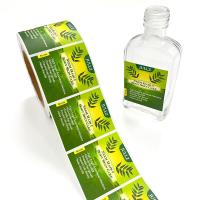 China Waterproof Matte  White Vinyl Bottle Sticker Logo Self Adhesive Body Skin Care Printing Clear Label Sticker Factory for sale
