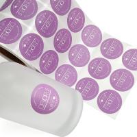 China Custom Round Die Cut Paper Security Label Scratch Off Eggshell Sticker for Small Business Take Away Food Seal Round Sticker for sale