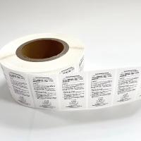 China China Factory Custom White Vinyl Label Waterproof Makeup Remover Cosmetic Skincare Perfume Label Sticker Roll for sale