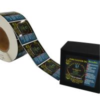 China Custom Logo Box Paper Labels Tag Vinyl Cosmetics Box Sticker Adhesive Printing Waterproof Labels Printing for sale