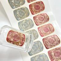 China Custom Embossed Hologram Logo Design Gold Stamping Sticker 50ml Fragance Candle Sticker Perfume Bottle Label Sticker 3d 2025 for sale