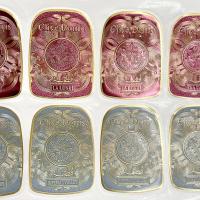 China Custom Embossed Hologram Logo Design Gold Stamping Sticker 50ml Fragance Candle Sticker Perfume Bottle Label Sticker 3d 2025 for sale