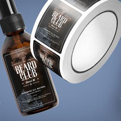 China Customized Logo Vinyl Waterproof Brightenting Serum Label Roll Essential Oil Set Bottles Labels Stickers for sale