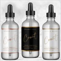China Customized Logo Vinyl Waterproof Brightenting Serum Label Roll Essential Oil Set Bottles Labels Stickers for sale