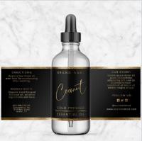 China Customized Logo Vinyl Waterproof Brightenting Serum Label Roll Essential Oil Set Bottles Labels Stickers for sale