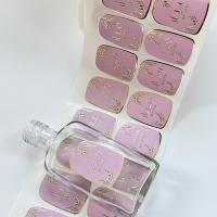 China Custom Embossed Logo Gold Aluminum Stamping Pink Sticker 50ml Candle Sticker Perfume Glass Bottle Label Sticker 3d 2025 for sale