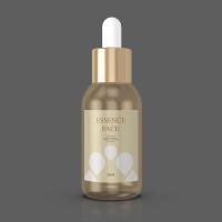 China Private Gold Foil Logo Waterproof Essential Oil Label Premium Self-Adhesive 30ml Brightening Serum Bottle Label Sticker Custom for sale
