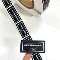 China Custom Rectangle Size Printed Black Waterproof Face Serum Lip Oil Roll 10ml Vinyl Material Private Label Minimum Order 500pcs for sale