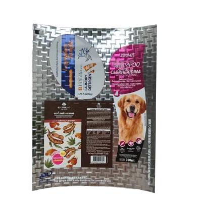 China Custom Label Printing Shining Glossy Vinyl Holographic Packaging Labels for Luxury Product Nutrition Food Water Bottle Packaging for sale