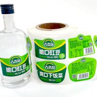 China High Quality Custom Food Product Glass Bottle Label Cheap Die Cut Vinyl Sticker Printing for sale