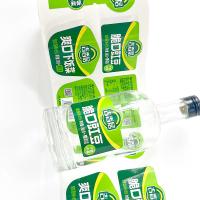 China High Quality Custom Food Product Glass Bottle Label Cheap Die Cut Vinyl Sticker Printing for sale