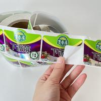 China Factory Wholesale Customized Die Cut Transparent Packaging Labels Food Product Logo Printing Clear Vinyl Stickers Logo Custom for sale