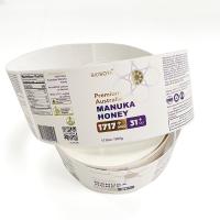 China Custom Design Gold Foil Stamping Texture Paper Sticker Roll Food Package Adhesive Rectangle Label Printing Clear for sale