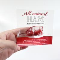 China Custom Printed  Food Private Label Brand Vinyl Transparent Clear Label Logo Sticker for Animal Images Medical Label for sale