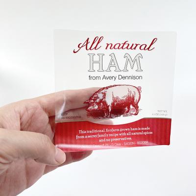 China Custom Printed  Food Private Label Brand Vinyl Transparent Clear Label Logo Sticker for Animal Images Medical Label for sale