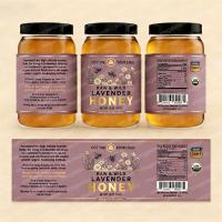 China Custom Printing Honey Glass Jars Label Non Residue Sticker Die Cut Label Adhesive Waterproof logo Bottle Jar Packaging Labels for sale