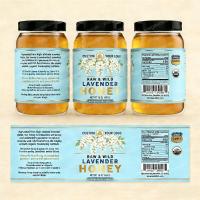 China Custom Printing Honey Glass Jars Label Non Residue Sticker Die Cut Label Adhesive Waterproof logo Bottle Jar Packaging Labels for sale