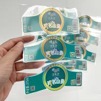 China Customized Design Double Layer Water Mineral Labels Gold Foil Logo Adhesive Double Side Label Sticker 2023 for sale