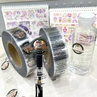 China Custom Personalized Transparent Water Label Roll Sticker Self-adhesion Clear Water Juice Bottle Packaging Label Sticker for sale