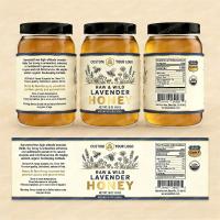 China Custom Waterproof Logo Printing Honey Adhesive Seal Label Jam Food Bottle Jar Products Packaging Labels for sale