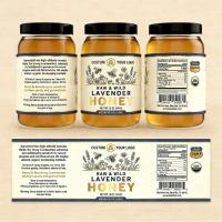 China Factory Custom Adhesive Canned Food Honey Bottle Jar Waterproof Stickers Labels Gold Foil Product Packaging Labels for sale