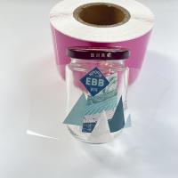 China Custom Printed Jar Labels Water Bottle Private Label Sticker Clear Transparent Water Packaging Label Sticker for sale