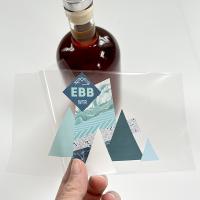 China Custom Printed Jar Labels Water Bottle Private Label Sticker Clear Transparent Water Packaging Label Sticker for sale