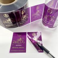 China Custom Printing Logo Clear Sticker Label  Waterproof Transparent Adhesive Label Sticker Roll for Water Juice Bottle for sale