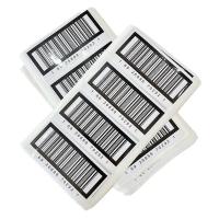 China Custom Factory Price Coated Paper Glossy Adhesive Custom Printing Price Barcode Label Sticker Sheet With Serial Number for sale