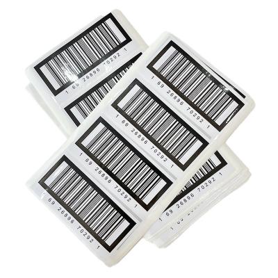 China Custom Factory Price Coated Paper Glossy Adhesive Custom Printing Price Barcode Label Sticker Sheet With Serial Number for sale