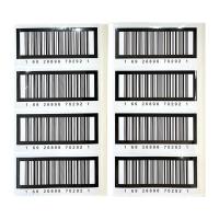 China Custom Factory Price Coated Paper Glossy Adhesive Custom Printing Price Barcode Label Sticker Sheet With Serial Number for sale