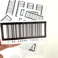 China Custom Factory Price Coated Paper Glossy Adhesive Custom Printing Price Barcode Label Sticker Sheet With Serial Number for sale
