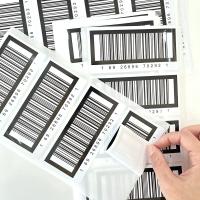 China Custom Factory Price Coated Paper Glossy Adhesive Custom Printing Price Barcode Label Sticker Sheet With Serial Number for sale