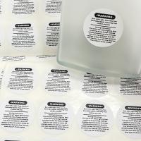 China Custom Logo Round Thank You Self-Adhesive Sticker Sheet Circle Vinyl Sealing Packaging Label for My Small Business for sale