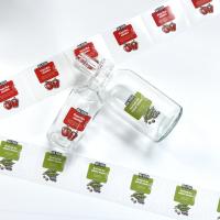 China Custom Self-adhesive Package Roll Label Printed Stickers Waterproof Glass Bottle Transparent Label for sale