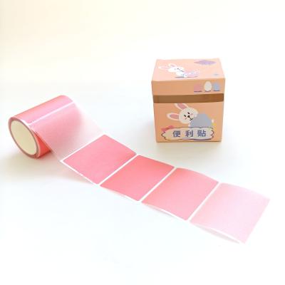 China Multiple Color Options Self-adhesive Label Sticker Memo Notes Scrapbook Pull-out Labels Rolls 126 Stickers Writable for sale