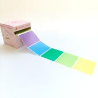 China Multiple Color Options Self-adhesive Label Sticker Memo Notes Scrapbook Pull-out Labels Rolls 126 Stickers Writable for sale