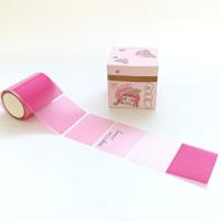 China Multiple Color Options Self-adhesive Label Sticker Memo Notes Scrapbook Pull-out Labels Rolls 126 Stickers Writable for sale