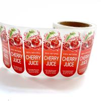 China Vinyl  Durable Self-Adhesive Waterproof Custom Labels with UV Protection Easy Peel for Cherry Fruit and Bottles/Jars for sale